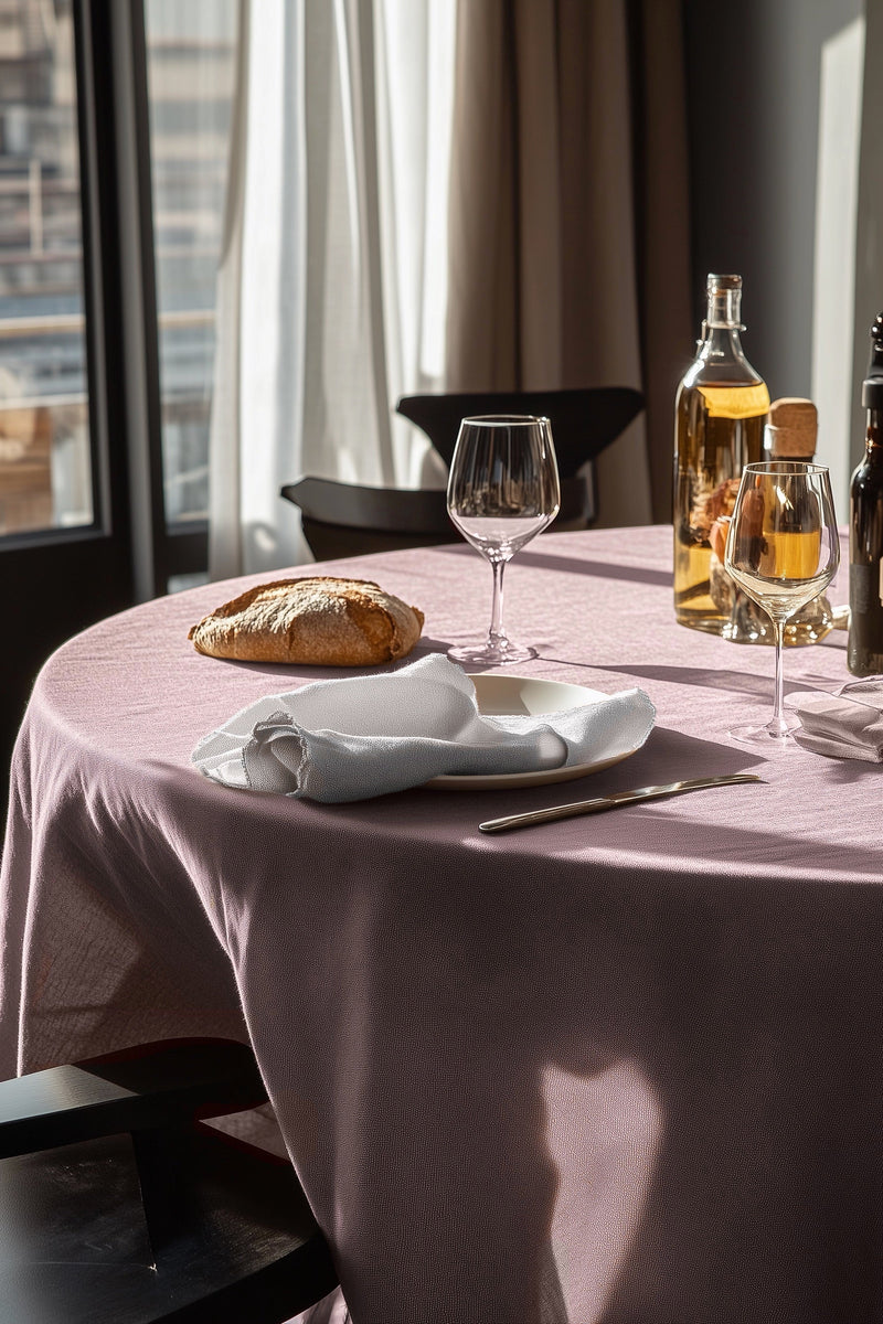 Oval linen tablecloths | Back 2 linen – Back2Linen