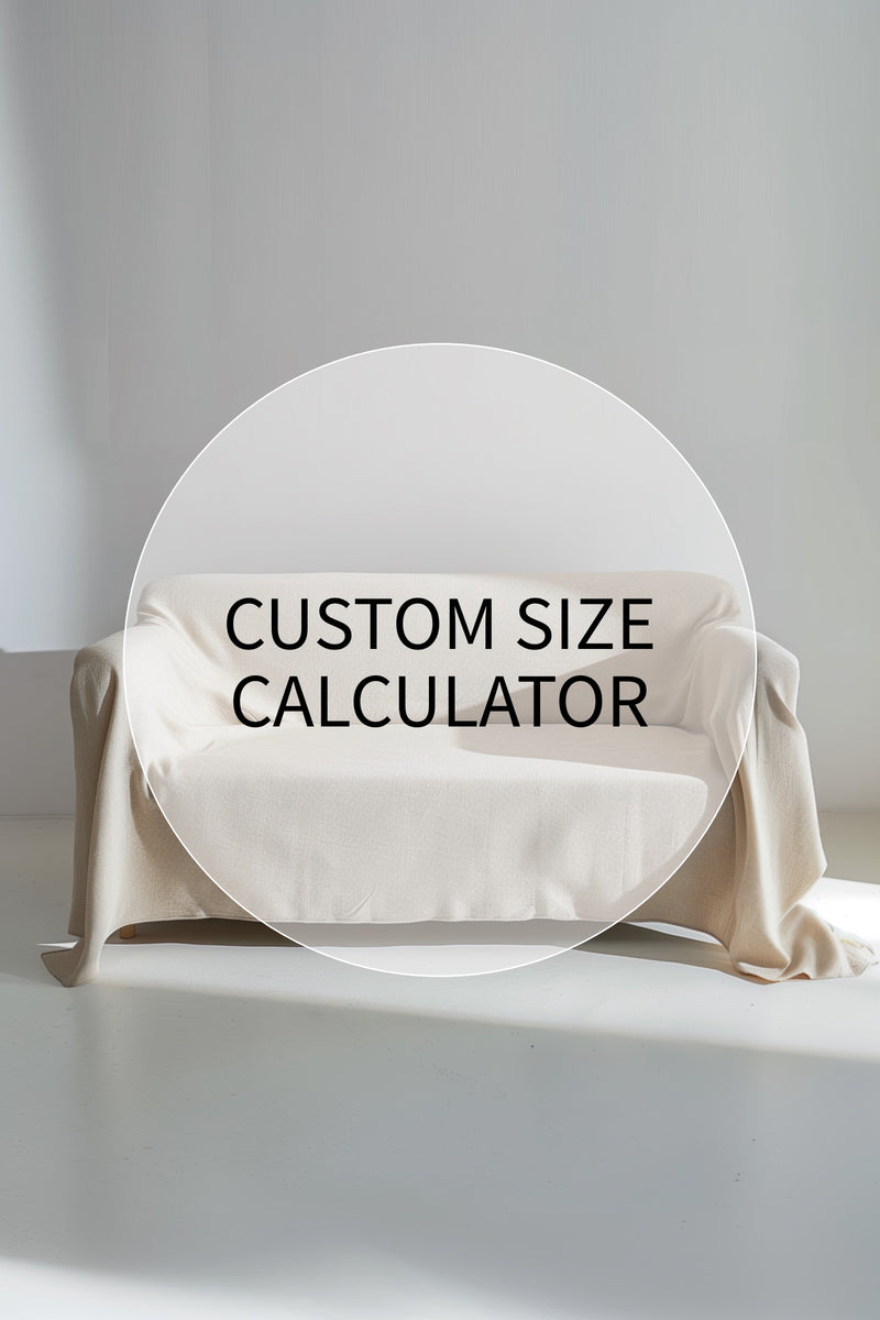 Custom Linen Sofa Cover Size Calculator | Back 2 Linen – Back2Linen